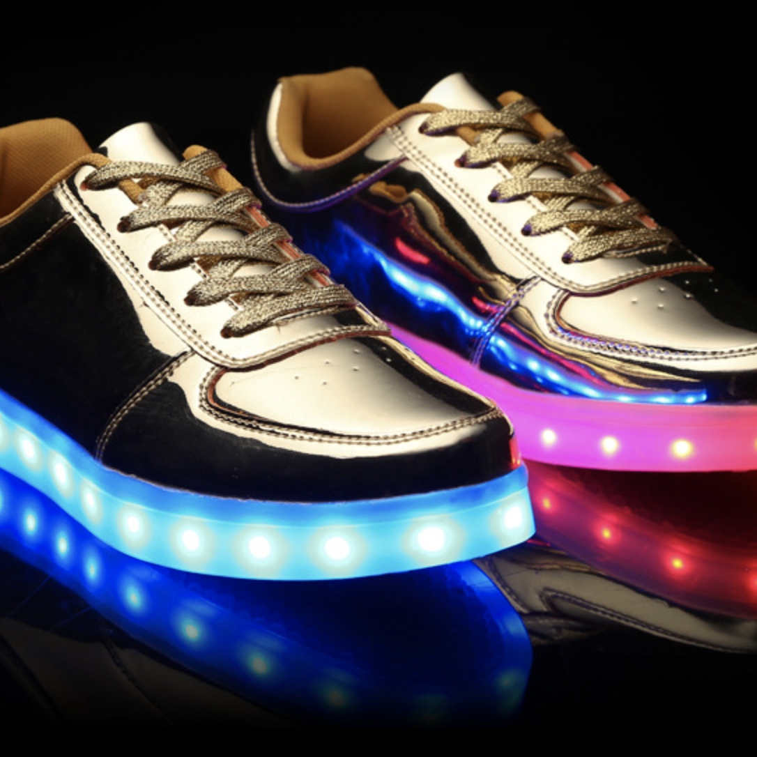 Party LED Shoes Golden | LED Shoe