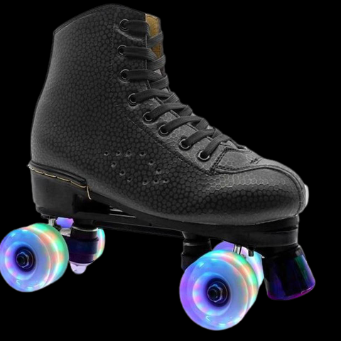 Flash Roller Skates LED Lighting Shoes Black | LED Light Roller