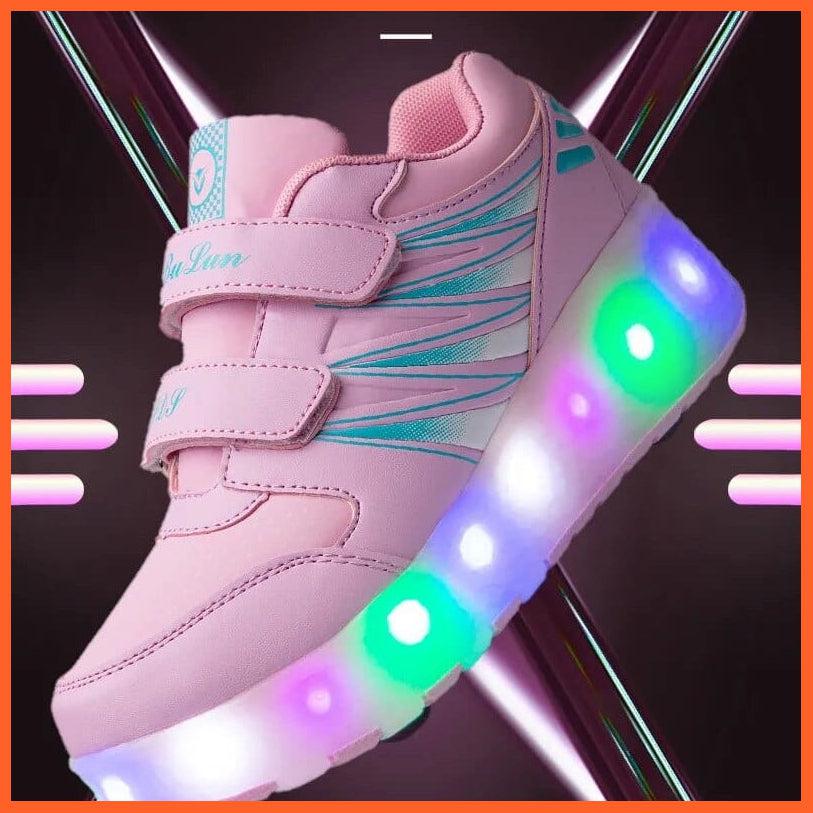 Sparkling Led Two Wheel Roller Range | Kids Led Light Shoes | Kids Led